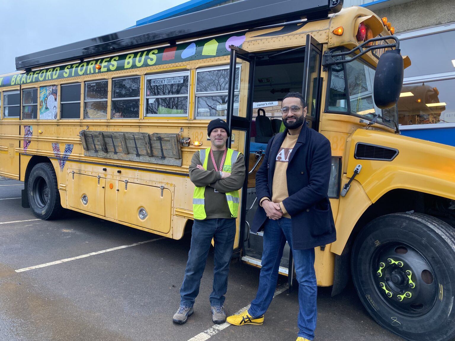 Thank you Imran (Bradford Literacy Hub) and the Bradford Stories Bus ...